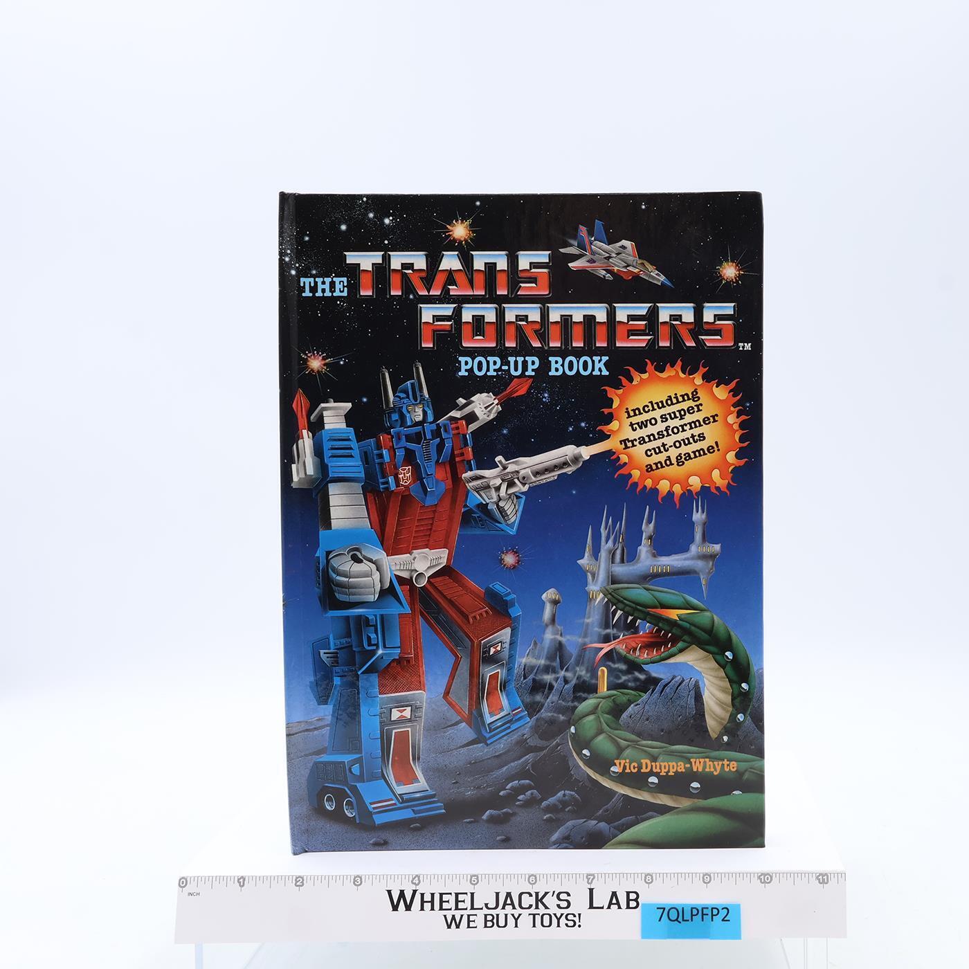 G1 Transformers Hard Cover Pop-Up Book 1980s Vic Duppa-Whyte Vintage ...