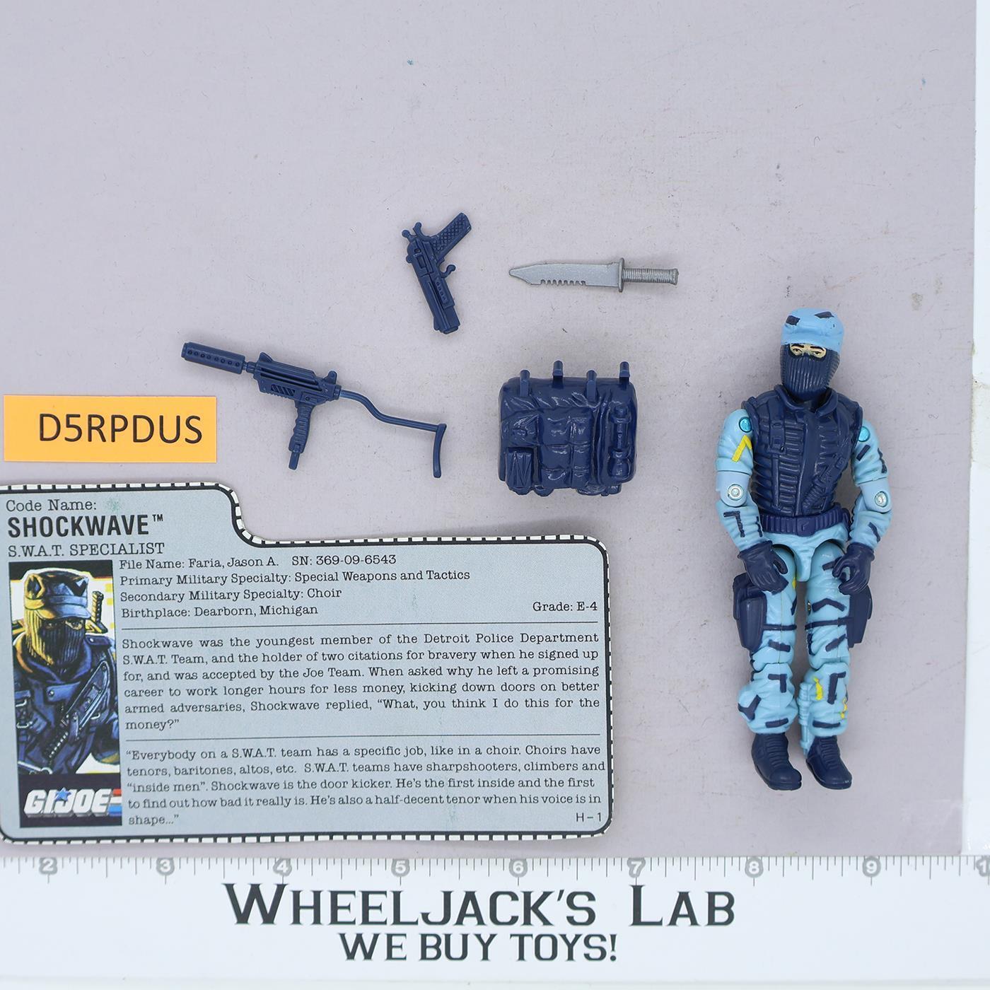 Shockwave V1 100% Complete G.I. Joe 1988 Hasbro Vintage Action Figure ...