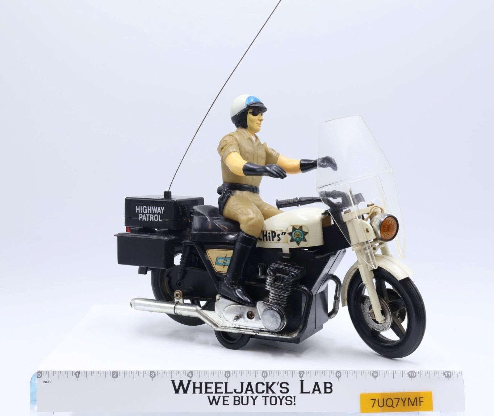 Highway Patrol Motorcycle W/ Figure CHIPS 1982 Pro-cision MGM Vintage ...