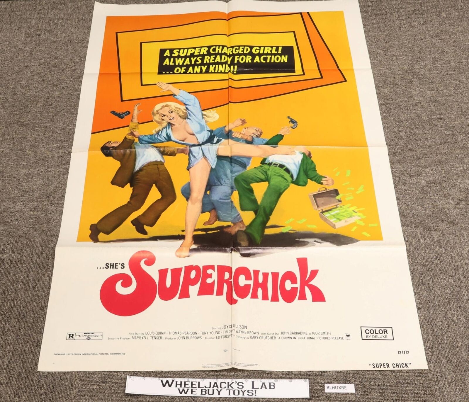 Superchick Joyce Jillson Original 1973 Movie Poster 41 x 27 - Wheeljack's Lab