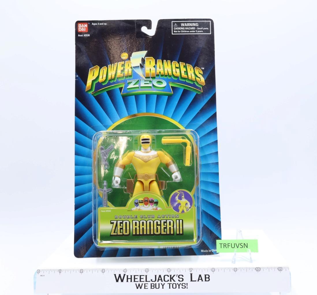 Zeo Ranger II Yellow Power Rangers 1996 Bandai NEW MOSC #2542 Double ...