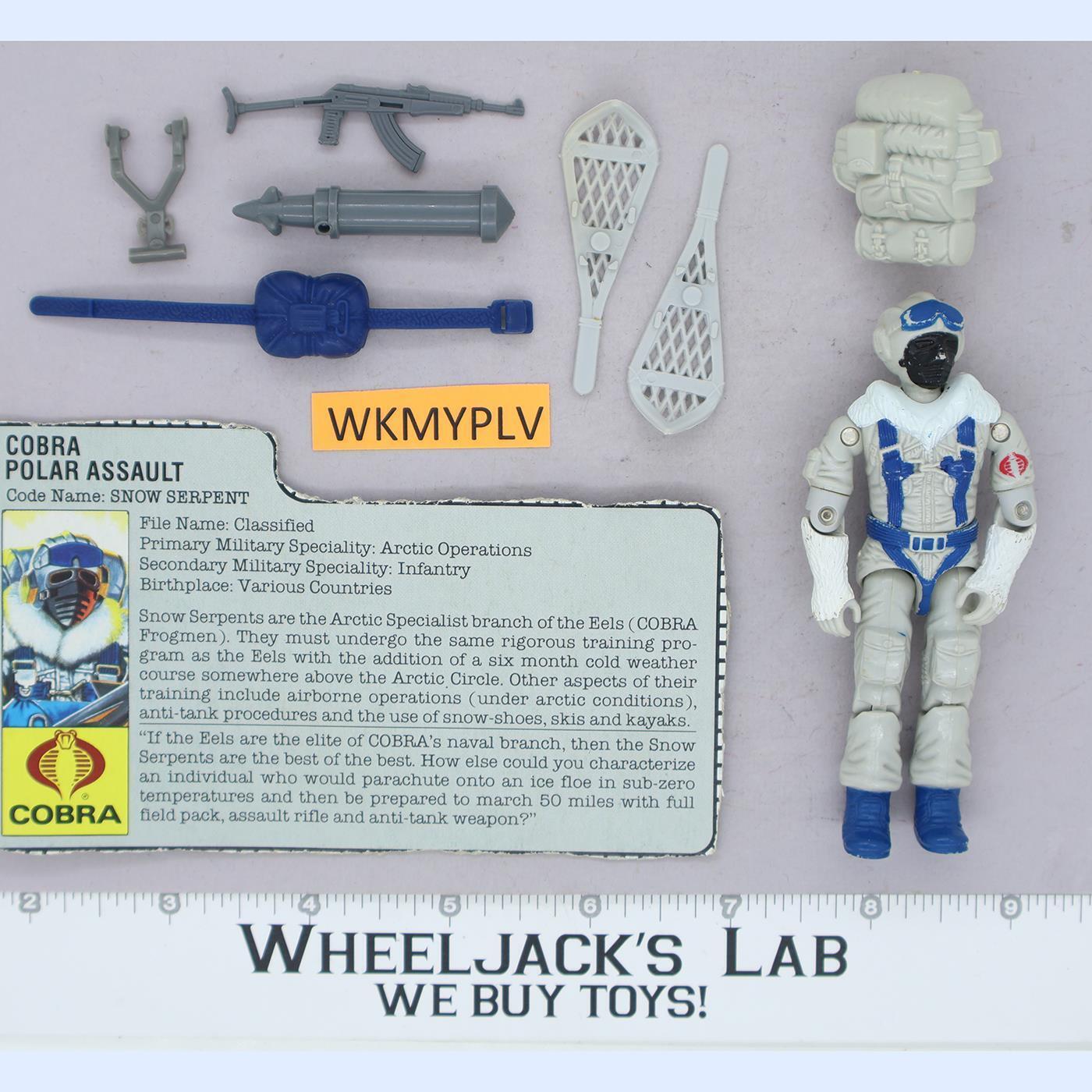 Snow Serpent V1 100% Complete G.I. Joe 1985 Hasbro Vintage Action ...