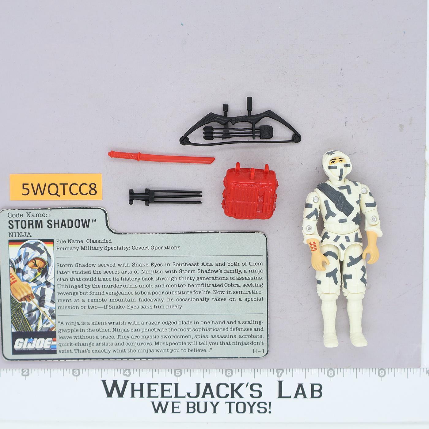 Storm Shadow V2 100% Complete G.I. Joe 1988 Hasbro Vintage Action ...