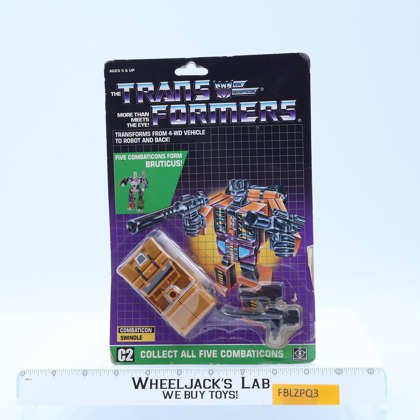 Swindle 100% Complete W/CARDBACK & BUBBLE 1986 G1 Transformers Figure ...
