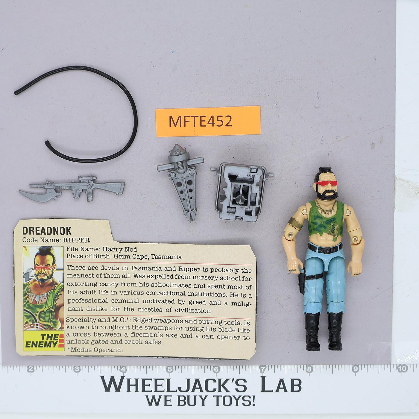 Ripper V1 100% Complete G.I. Joe 1985 Hasbro Vintage Action Figure ...