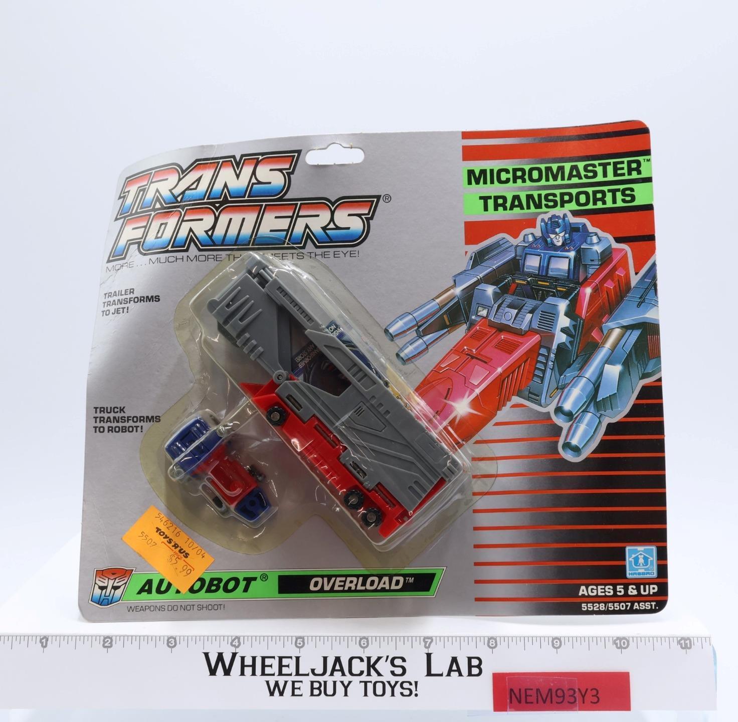Overload Micromaster MOSC G1 Transformers 1989 Vintage Hasbro Figures ...