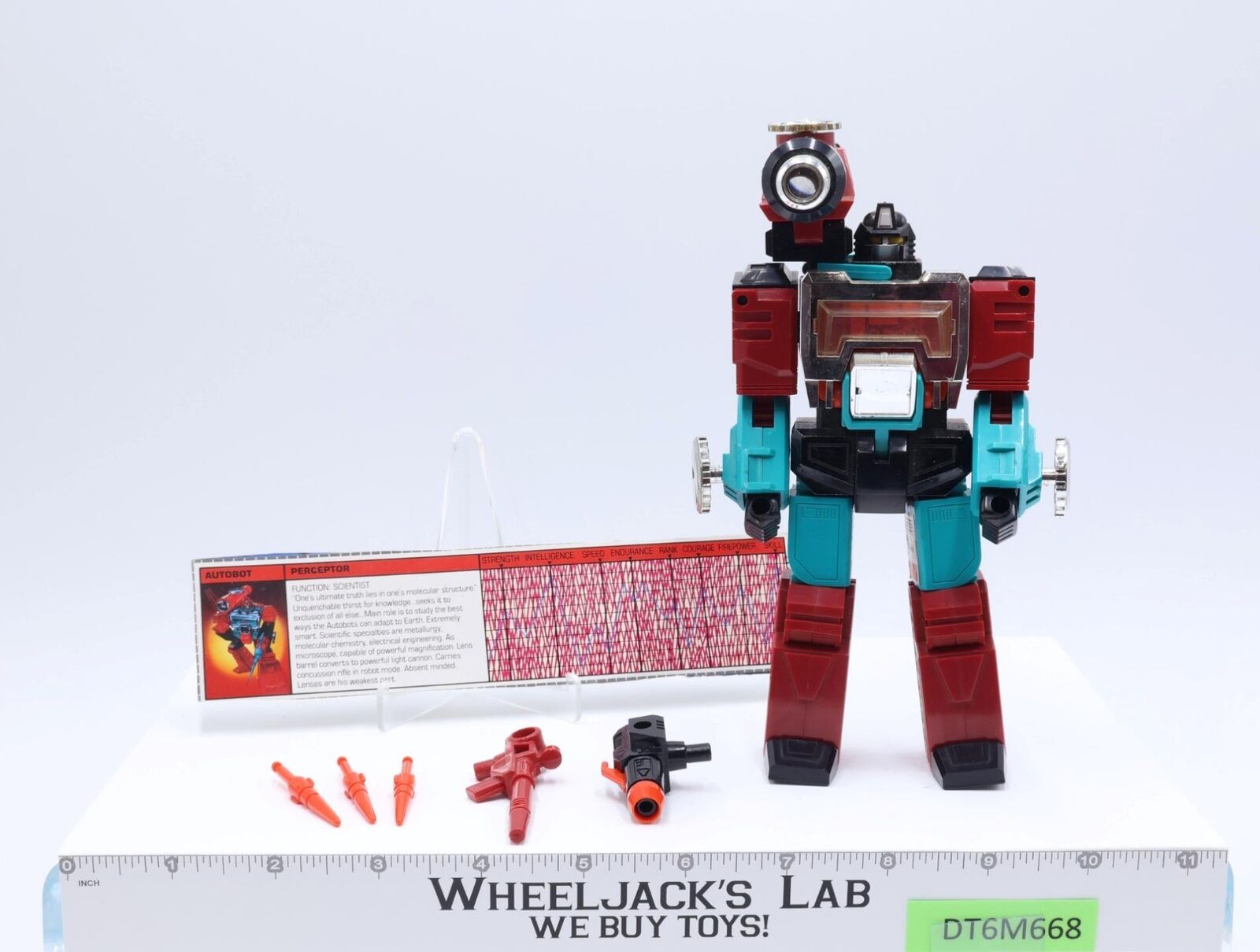 Perceptor 100% Complete 1985 Vintage G1 Transformers Microscope Figure ...