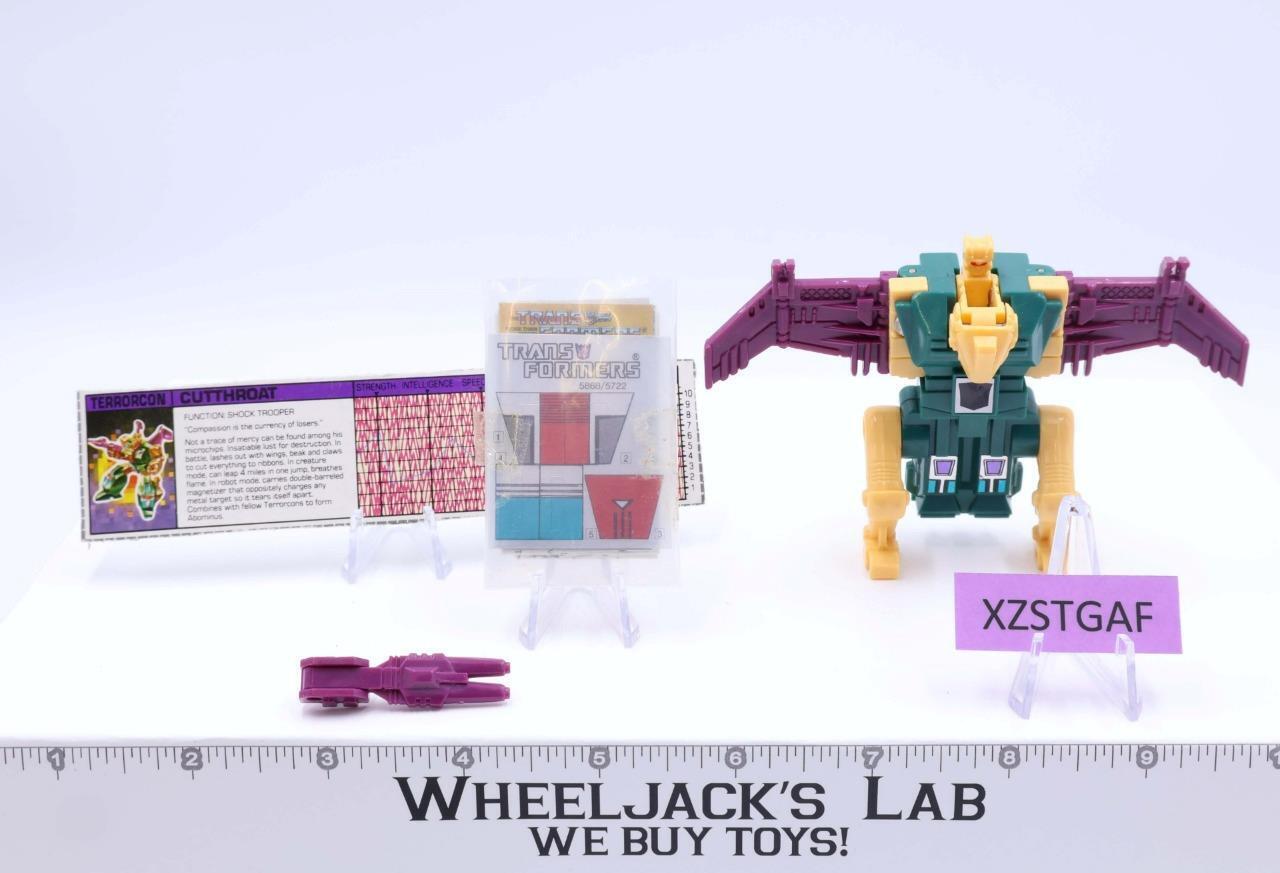 Terrorcons Cutthroat Abominus 100% Complete NM UNUSED STICKERS G1 ...