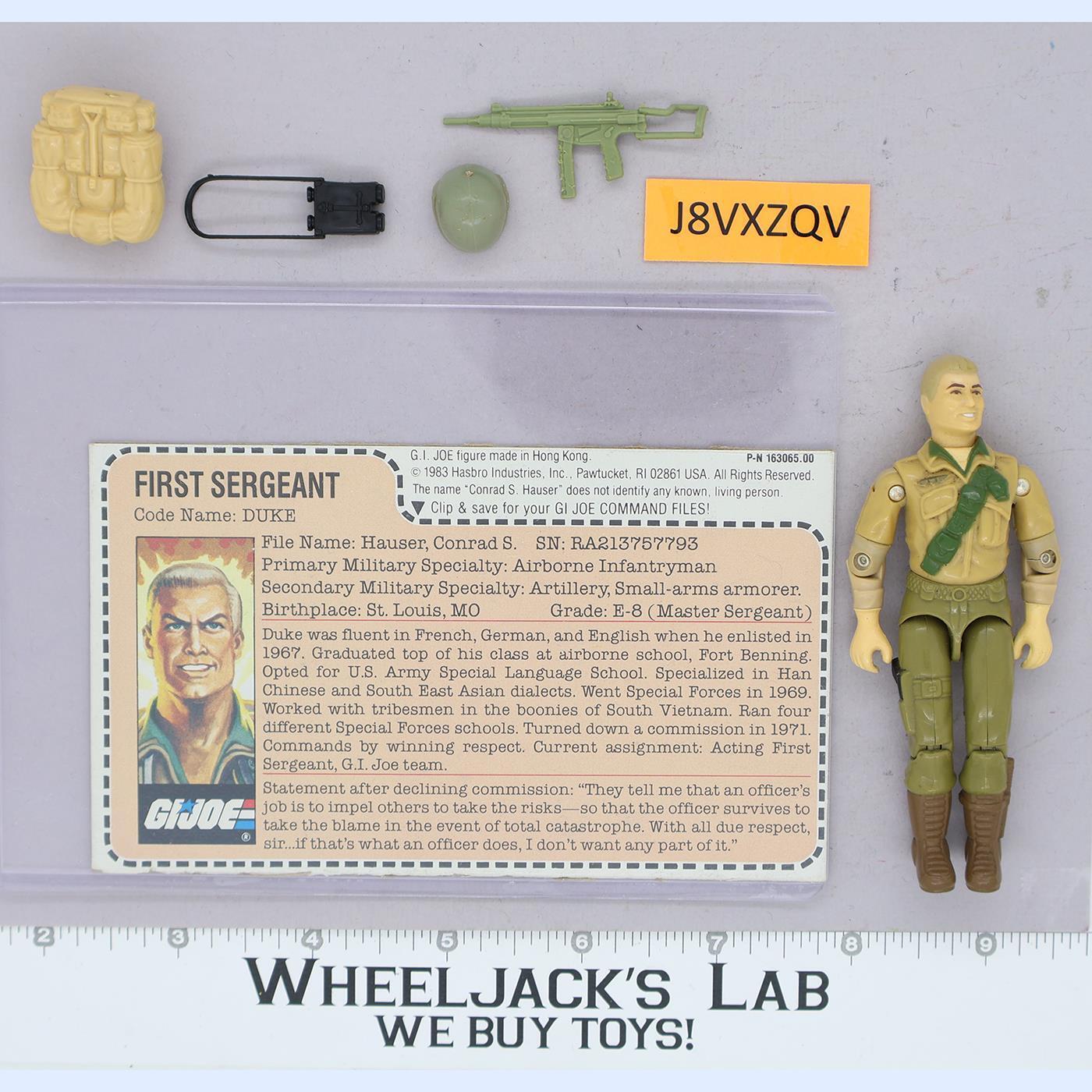 Duke V1 MAIL AWAY 100% Complete G.I. Joe 1983 Hasbro Vintage Action ...