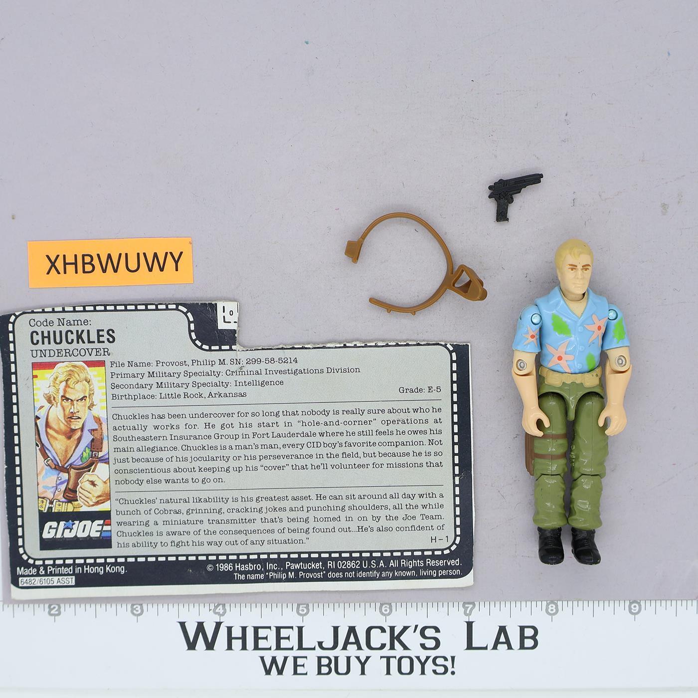 Chuckles V1 100% Complete G.I. Joe 1987 Hasbro Vintage Action Figure ...