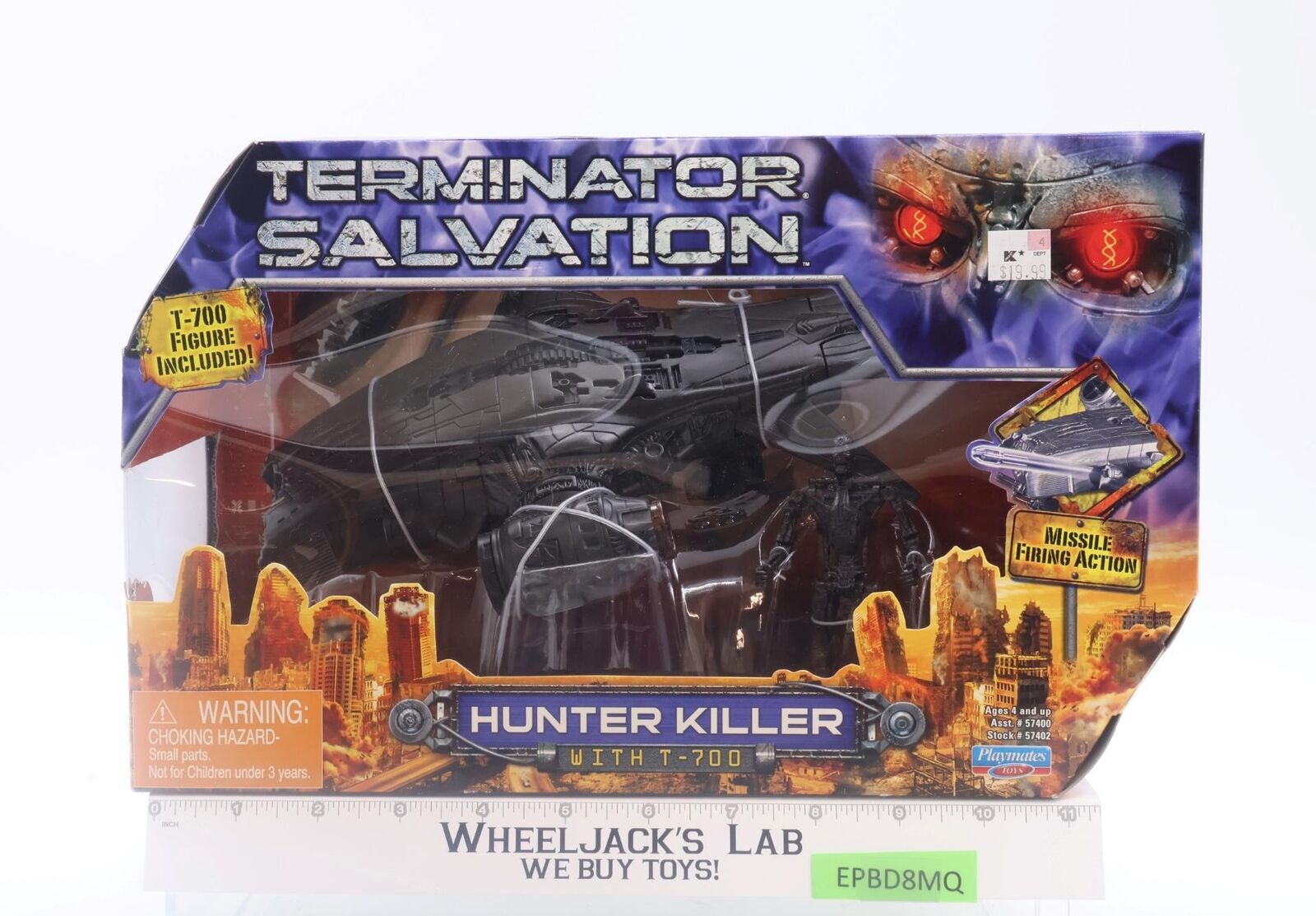 Hunter Killer W/ T-700 Terminator Salvation 2008 Playmates Vehicle NEW ...