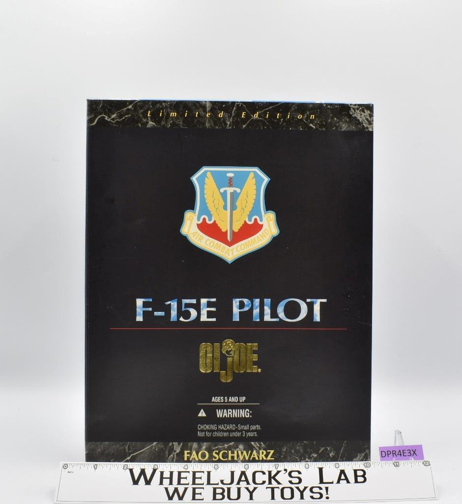 F-15E Pilot RARE BLACK MISB GI Joe FAO Schwarz Limited Edition 1996 Kenner - Wheeljack's Lab