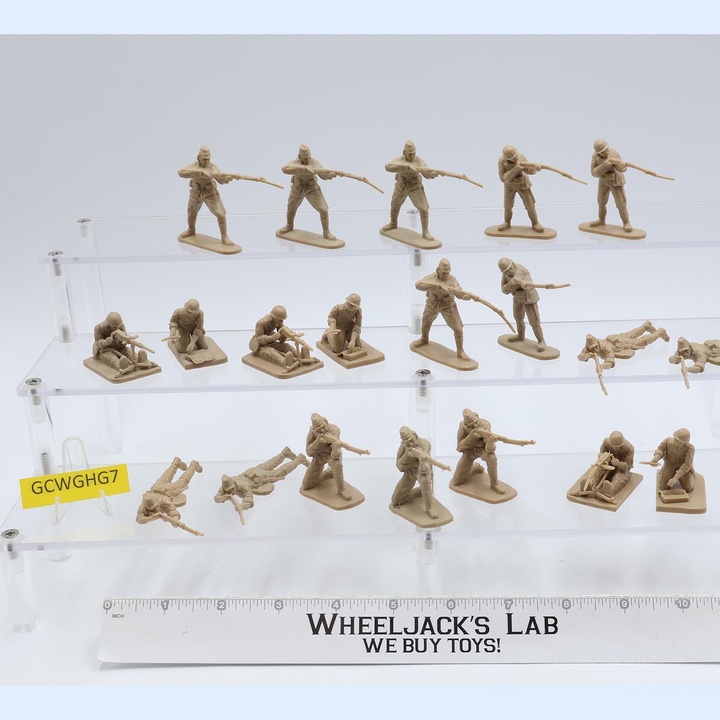 Lot of 20 Tan Japanese Infantrymen WWII 1/30 Scale CTS Toy Soldiers ...