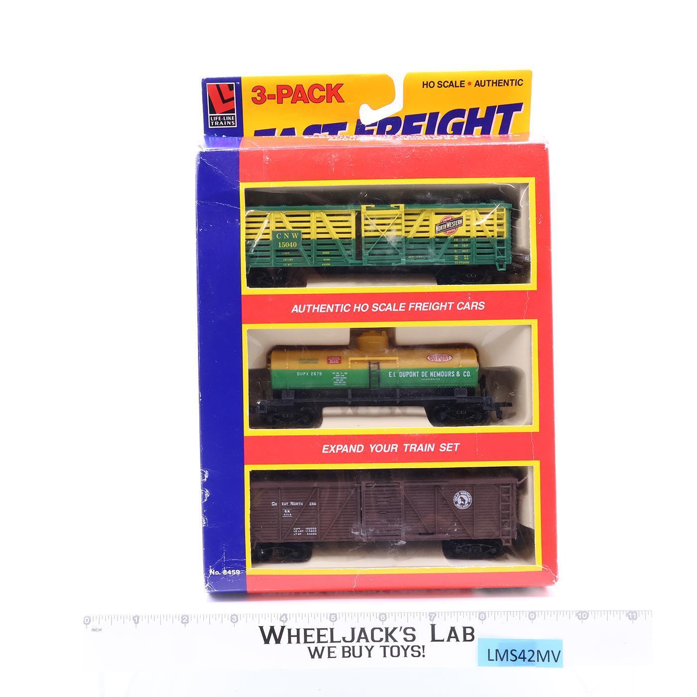 #8459 Fast Freight 3-Pack Train Car Set HO Scale Life-Like Products Inc ...