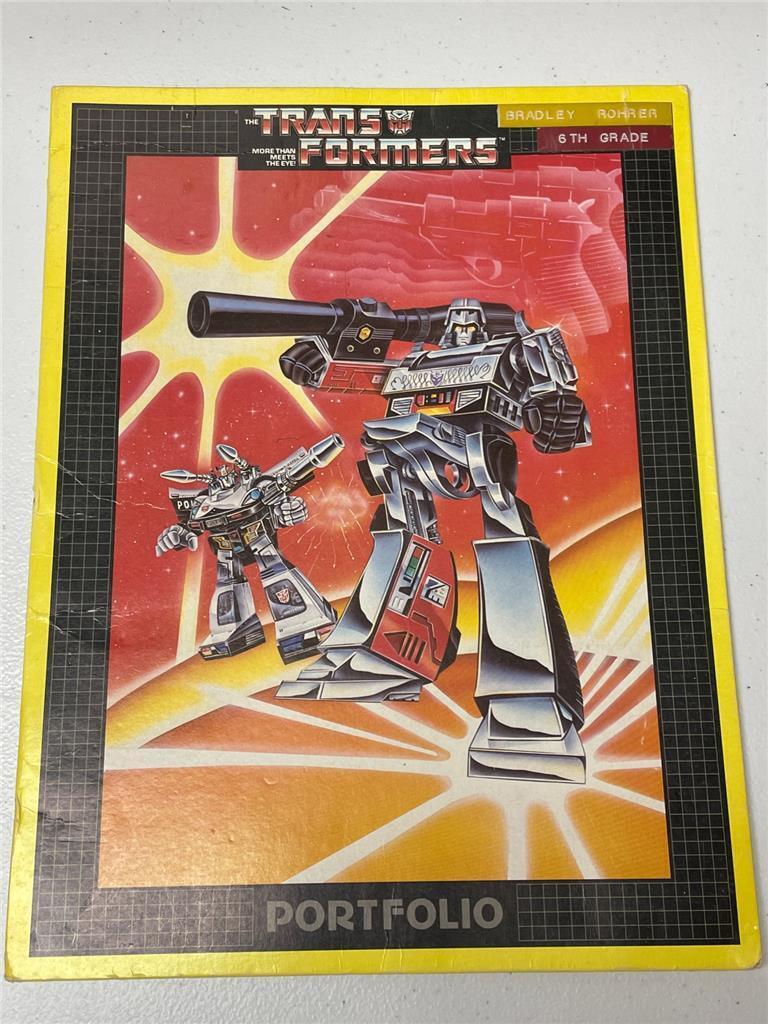 G1 Transformers Portfolio Pocket Folder 1986 Vintage Megatron Prowl ...