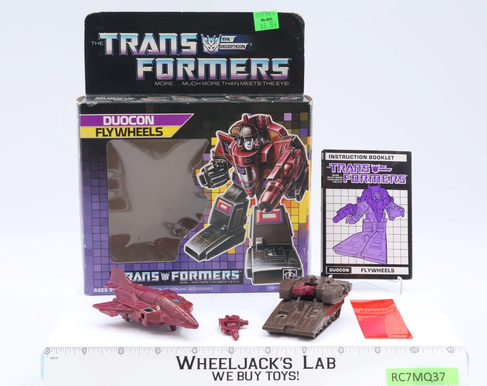 Flywheels W Box 100% Complete 1987 Vintage G1 Transformers Hasbro ...