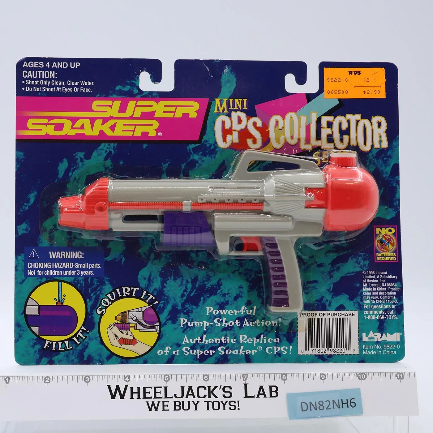 Super Soaker Mini CPS Collector Series 1998 Larami Hasbro Water Gun NEW ...