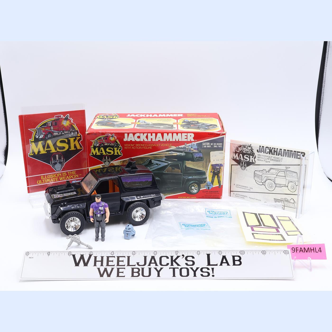 Jackhammer W/ Cliff Dagger 100% Complete MASK 1985 Kenner Action Figure ...