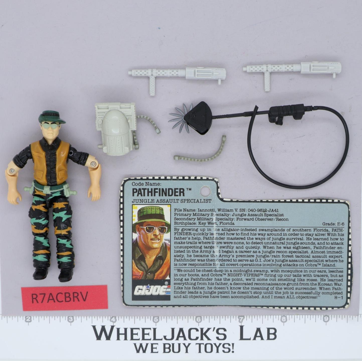 Pathfinder V1 100% Complete G.I. Joe 1990 Hasbro Vintage Action Figure ...