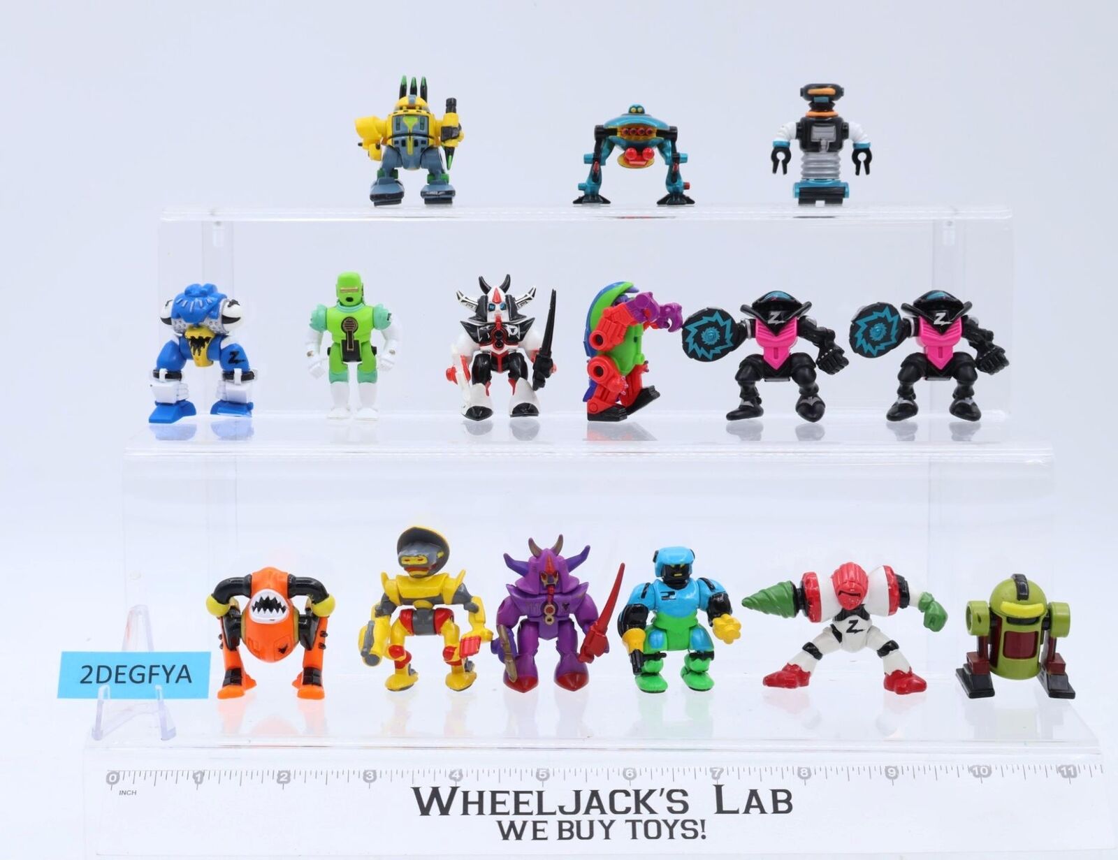 Lot of 15 Figures & Vehicles Vintage Z Bots Collection Galoob ...