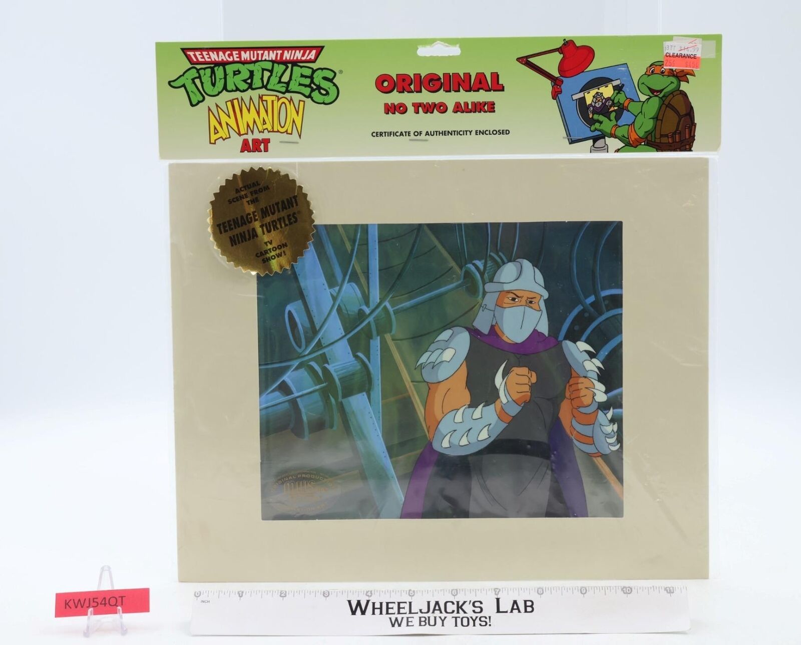 Shredder Animation Art Cel Teenage Mutant Ninja Turtles TMNT 1991 MWS ...