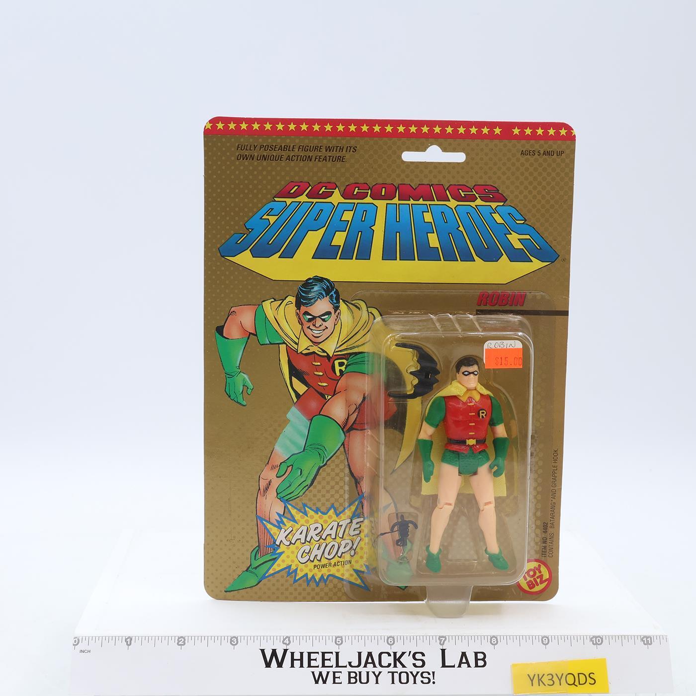 Robin KARATE CHOP DC Comics Super Heroes 1989 Toy Biz Action Figure NEW ...