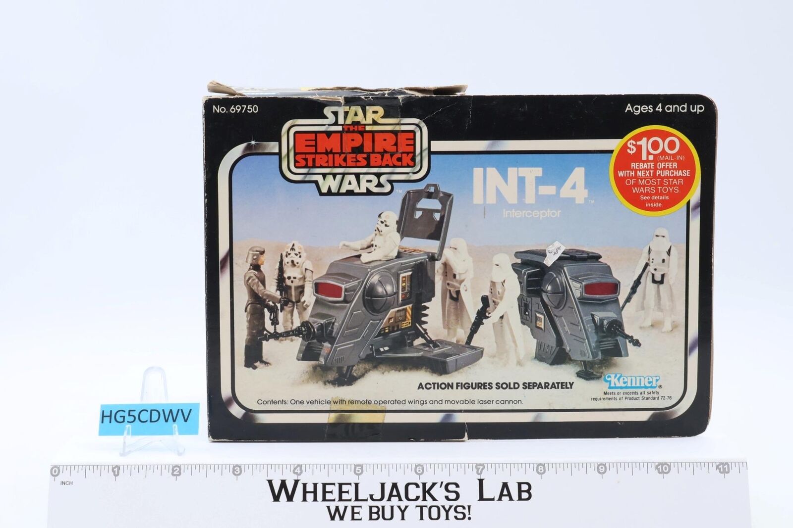 INT-4 Mini Rig Complete W/Box Star Wars ESB 1981 Kenner Action Figure ...