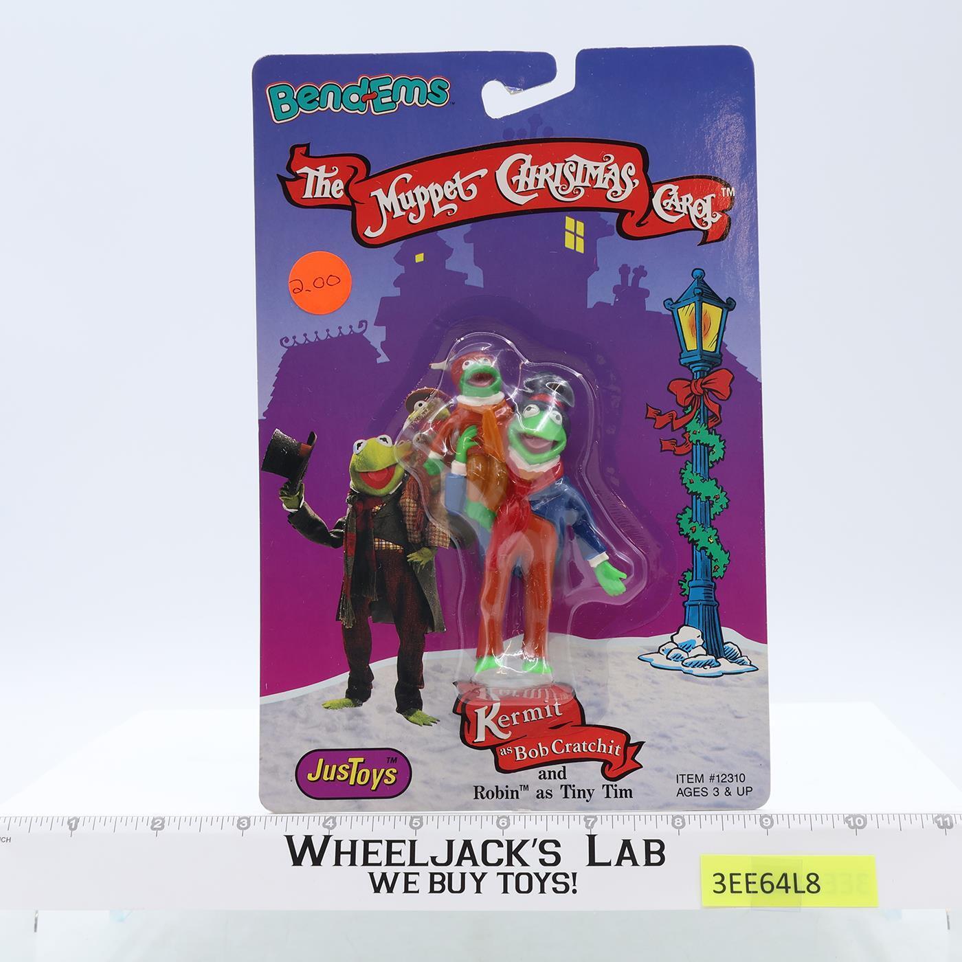 Kermit Bob Cratchit Bend-Ems Muppet Christmas Carol 1992 Justoys NEW ...
