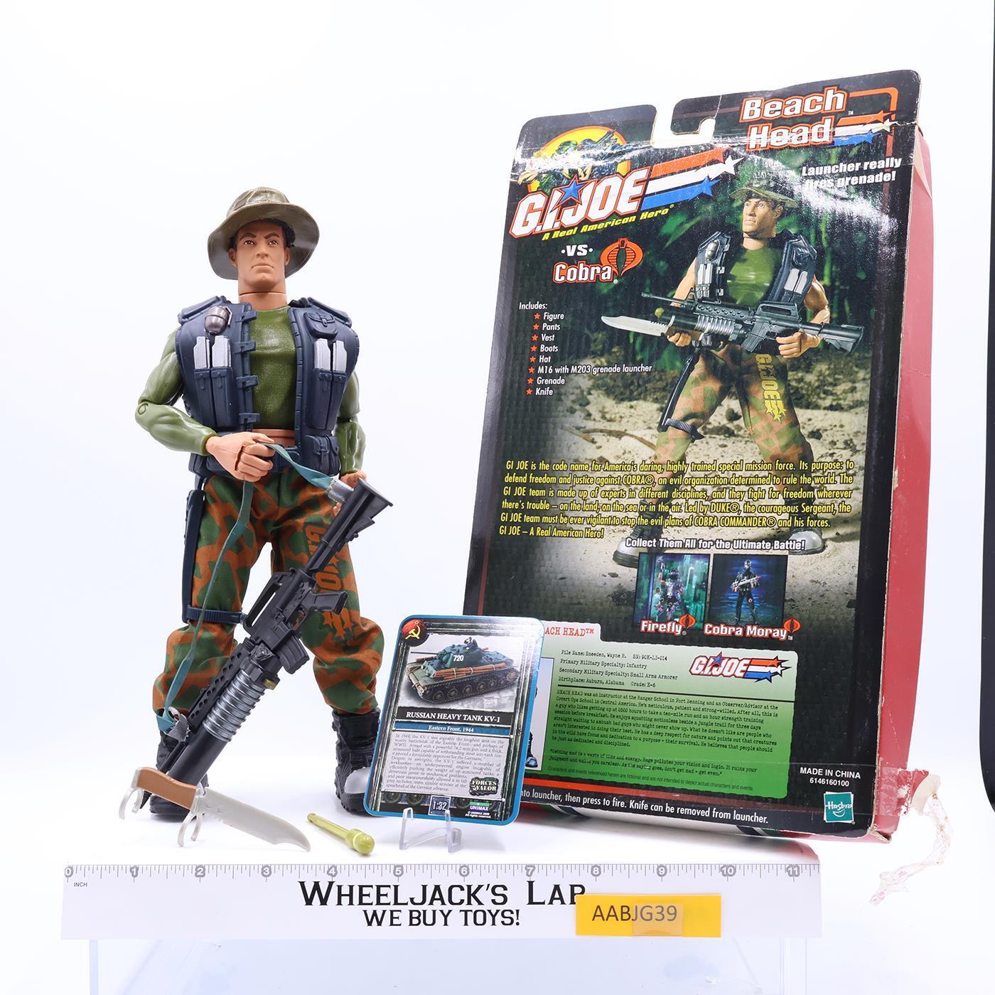 Beach Head vs Cobra 12" GI Joe 2002 Action Figure Hasbro - Wheeljack's Lab