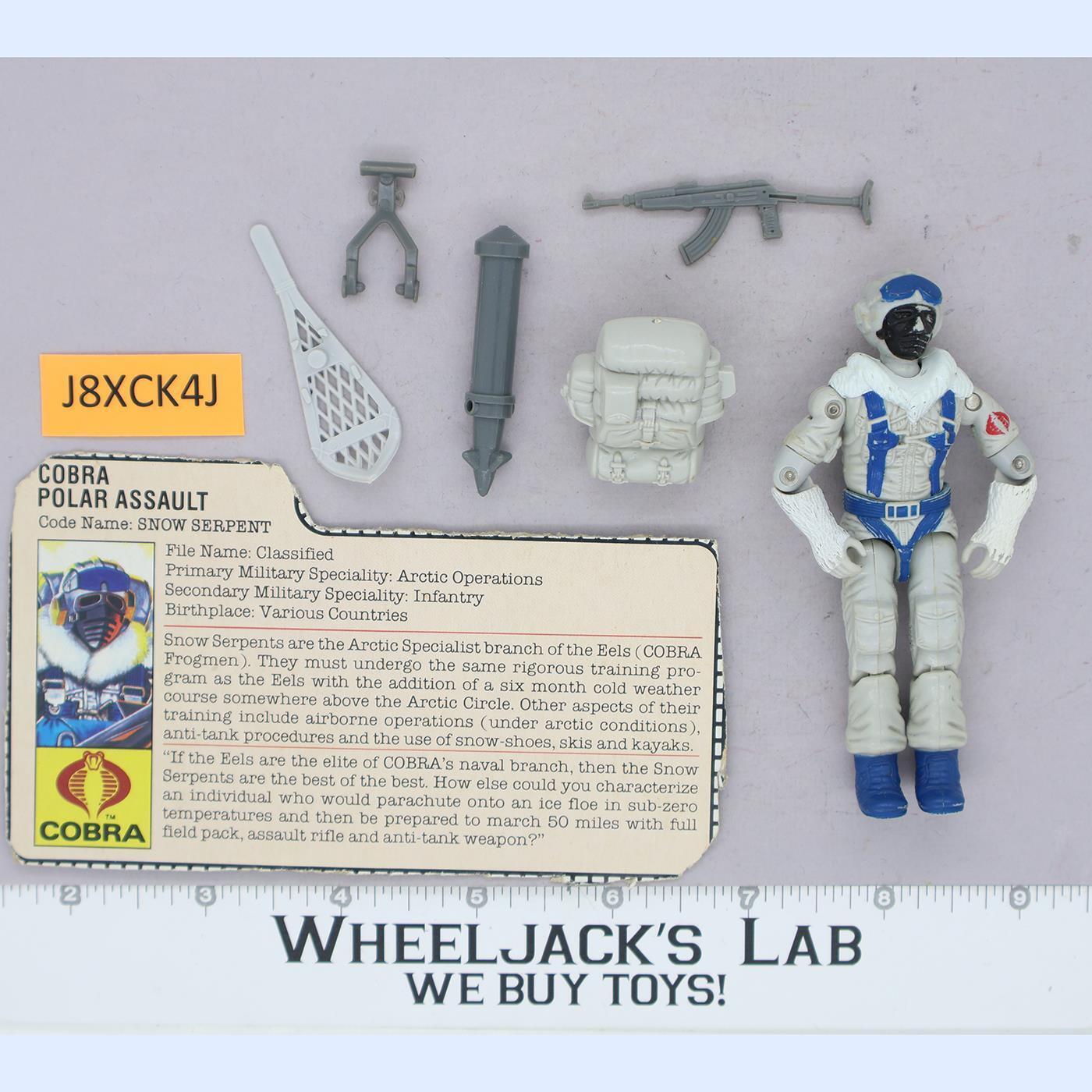 Snow Serpent V1 100% Complete G.I. Joe 1985 Hasbro Vintage Action ...