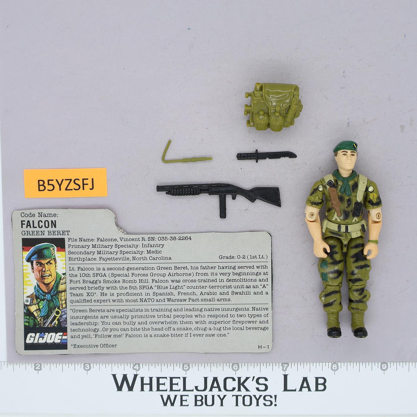 Falcon V1 100% Complete G.I. Joe 1987 Hasbro Vintage Action Figure ...