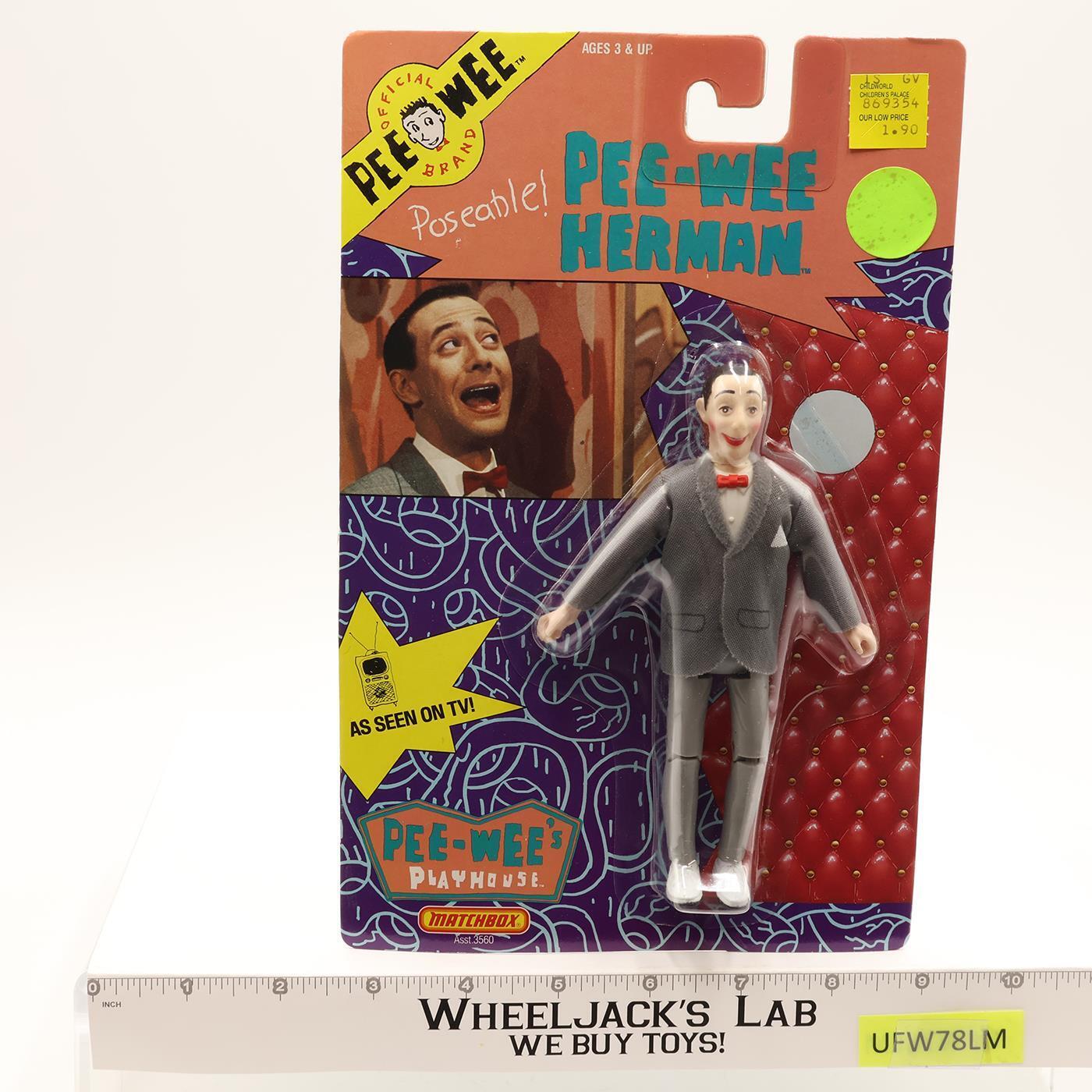 Pee-Wee Herman from Pee-Wee's Playhouse 1988 Matchbox Action Figure NEW SEALED - Wheeljack's Lab