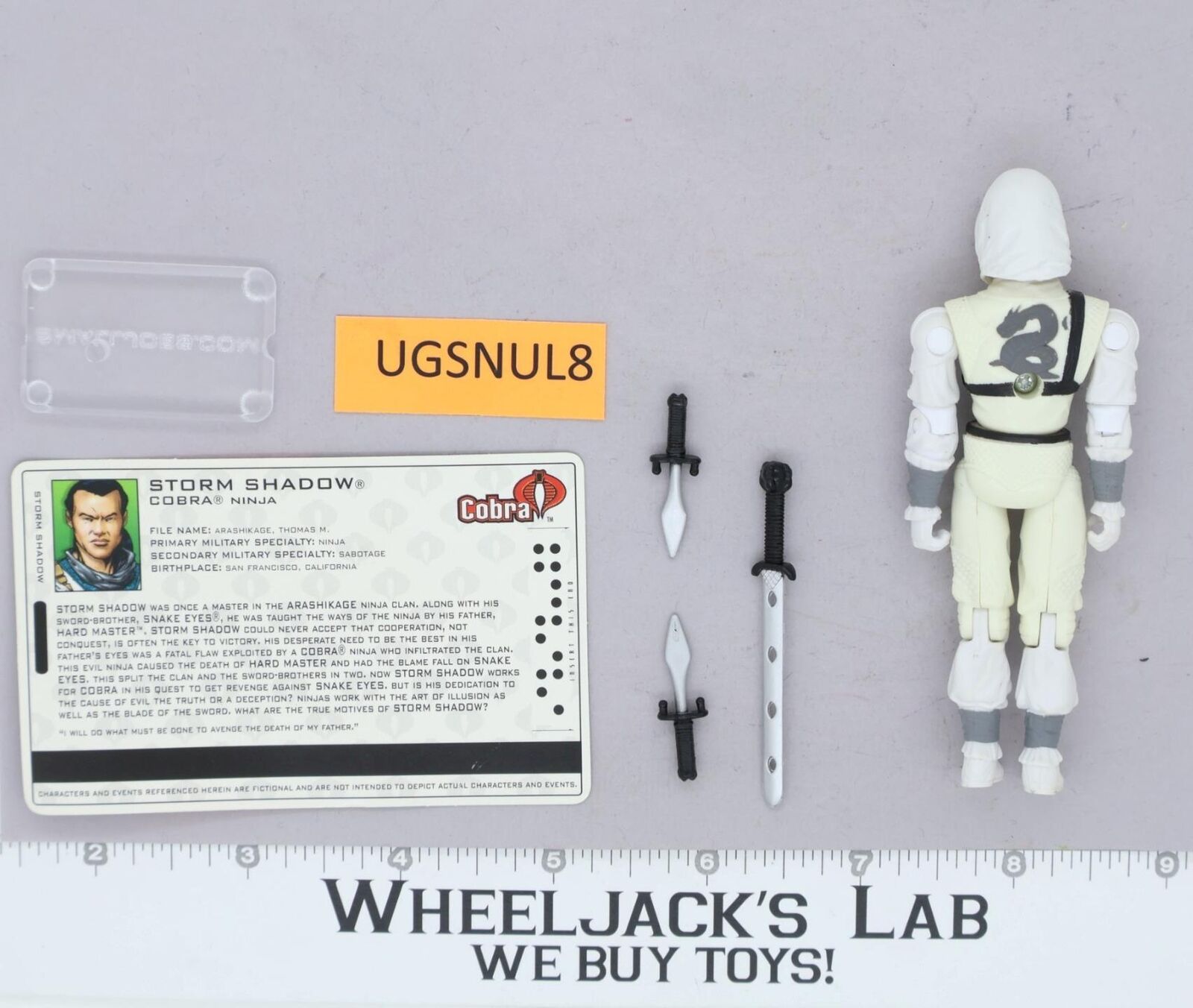 Storm Shadow V20 100% Complete G.I. Joe 2005 Hasbro Action Figure ...