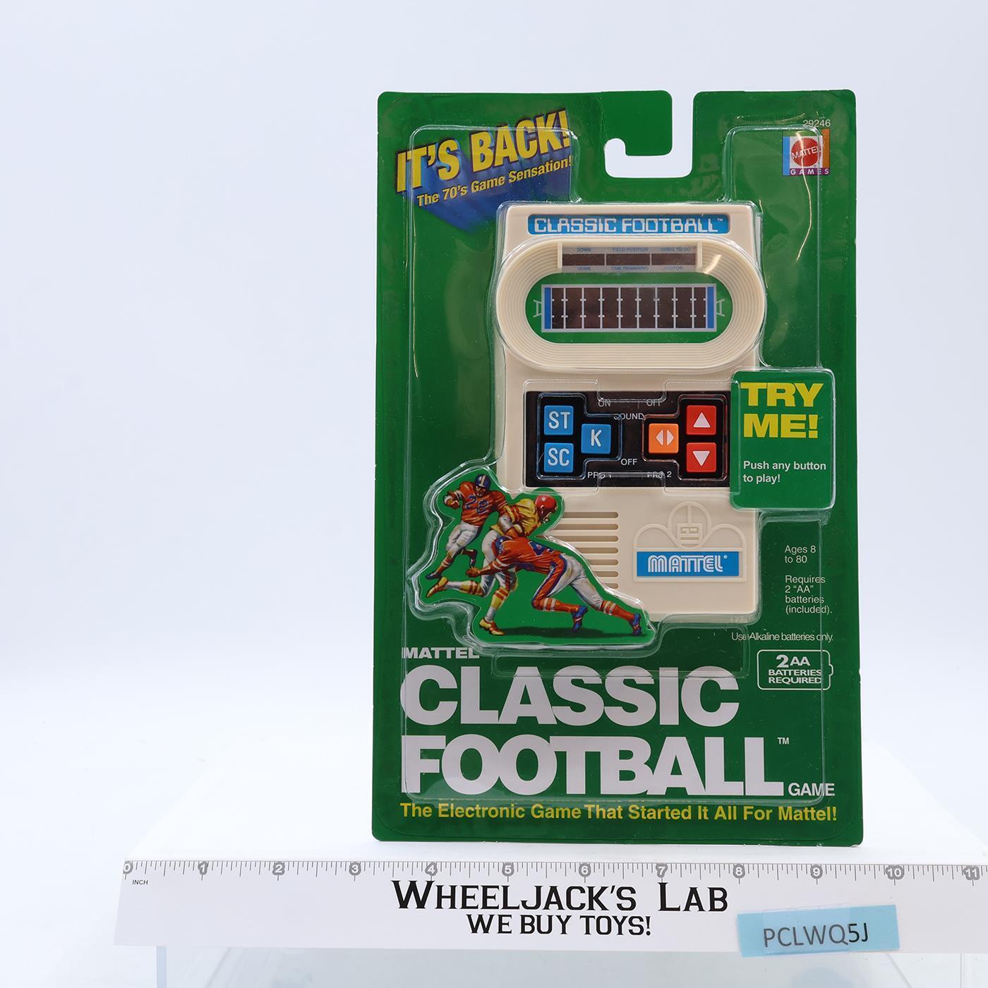 Classic Football Electronic Game 2000 Mattel Handheld Video Game NEW ...