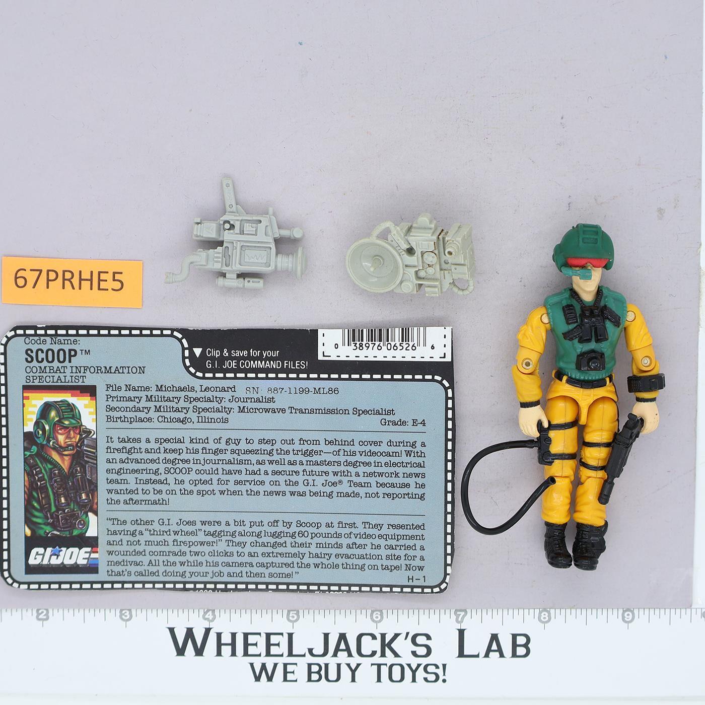 Scoop V1 100% Complete G.I. Joe 1989 Hasbro Vintage Action Figure ...