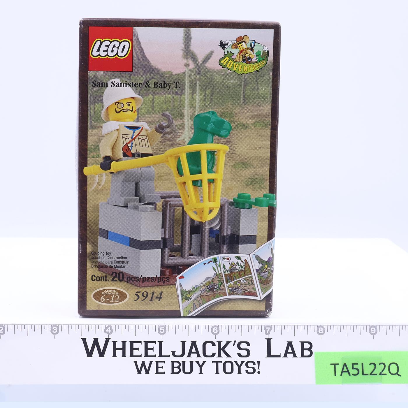 #5914 Sam Sanister & Baby T-Rex Adventurers 2000 Lego System NEW SEALED ...