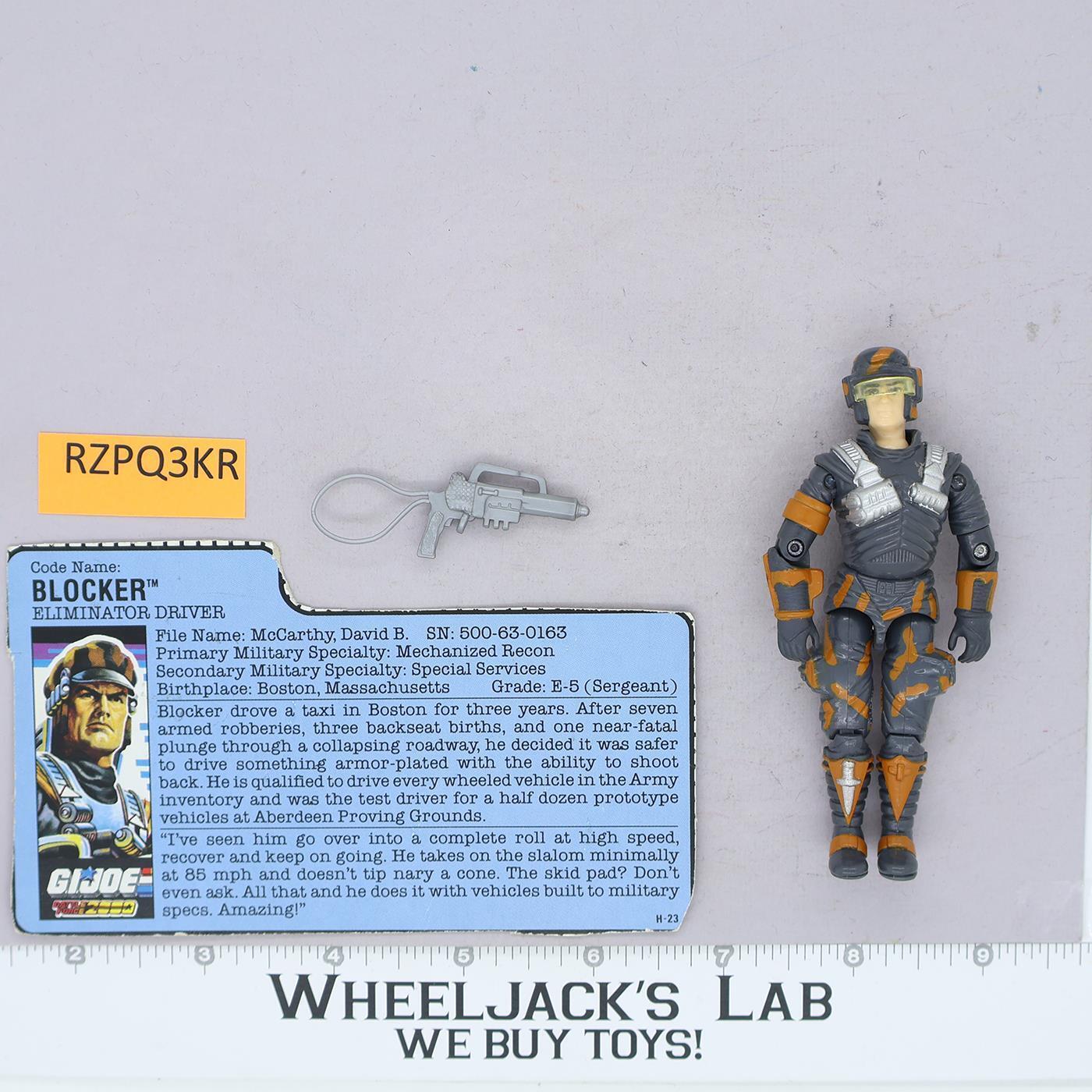 Blocker V1 100% Complete G.I. Joe 1987 Hasbro Vintage Action Figure ...