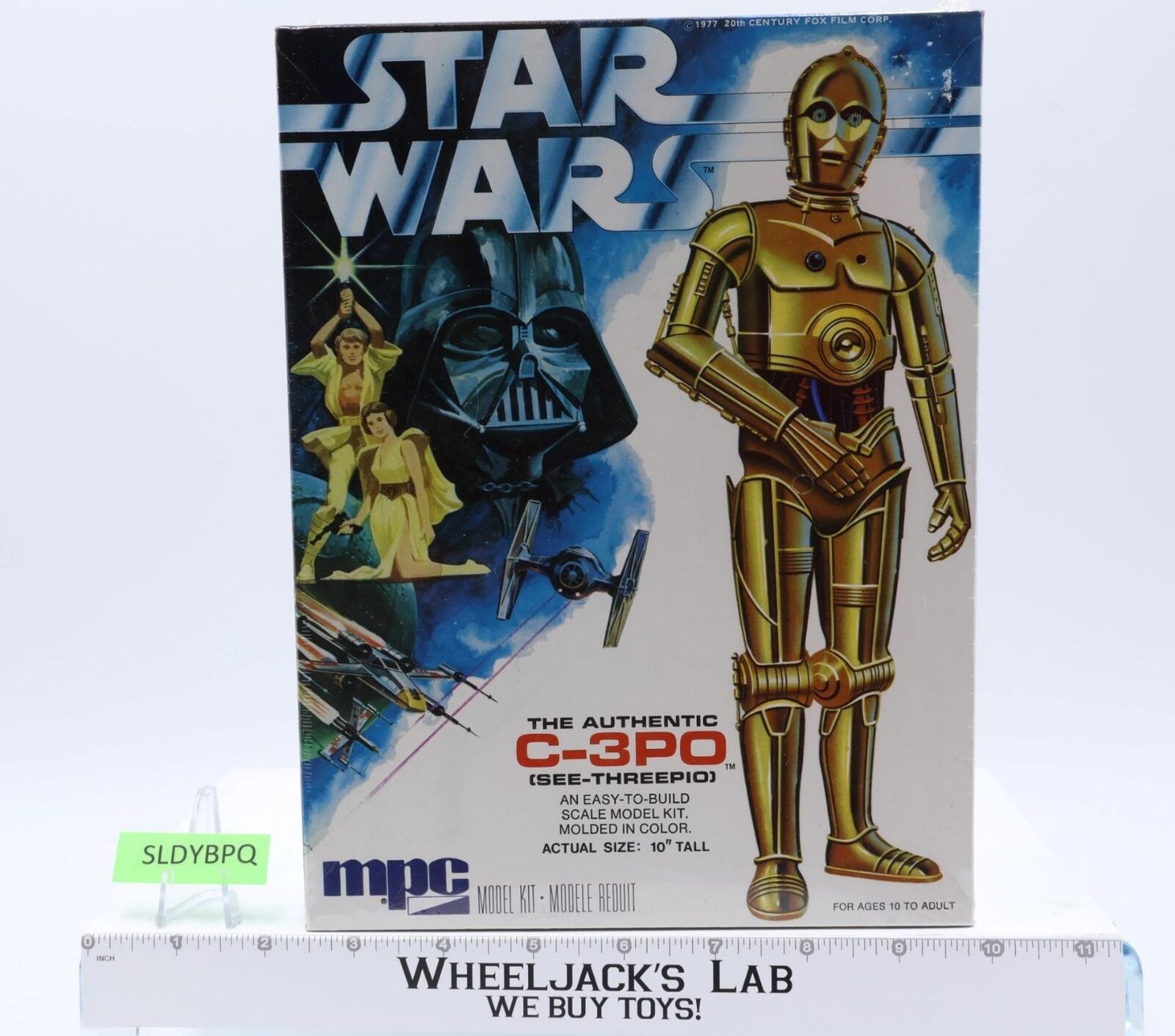 The Authentic C-3PO See-Threepio Star Wars 1977 MPC 10" Model Kit NEW ...