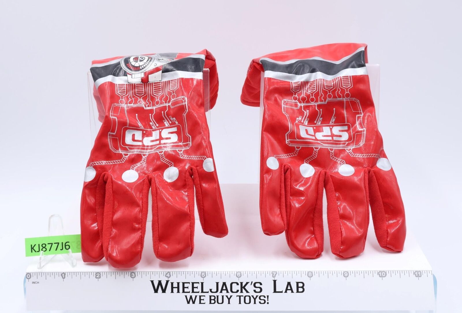 RED Gloves S.P.D. Mighty Morphin Power Rangers 2005 Bandai Role Play ...