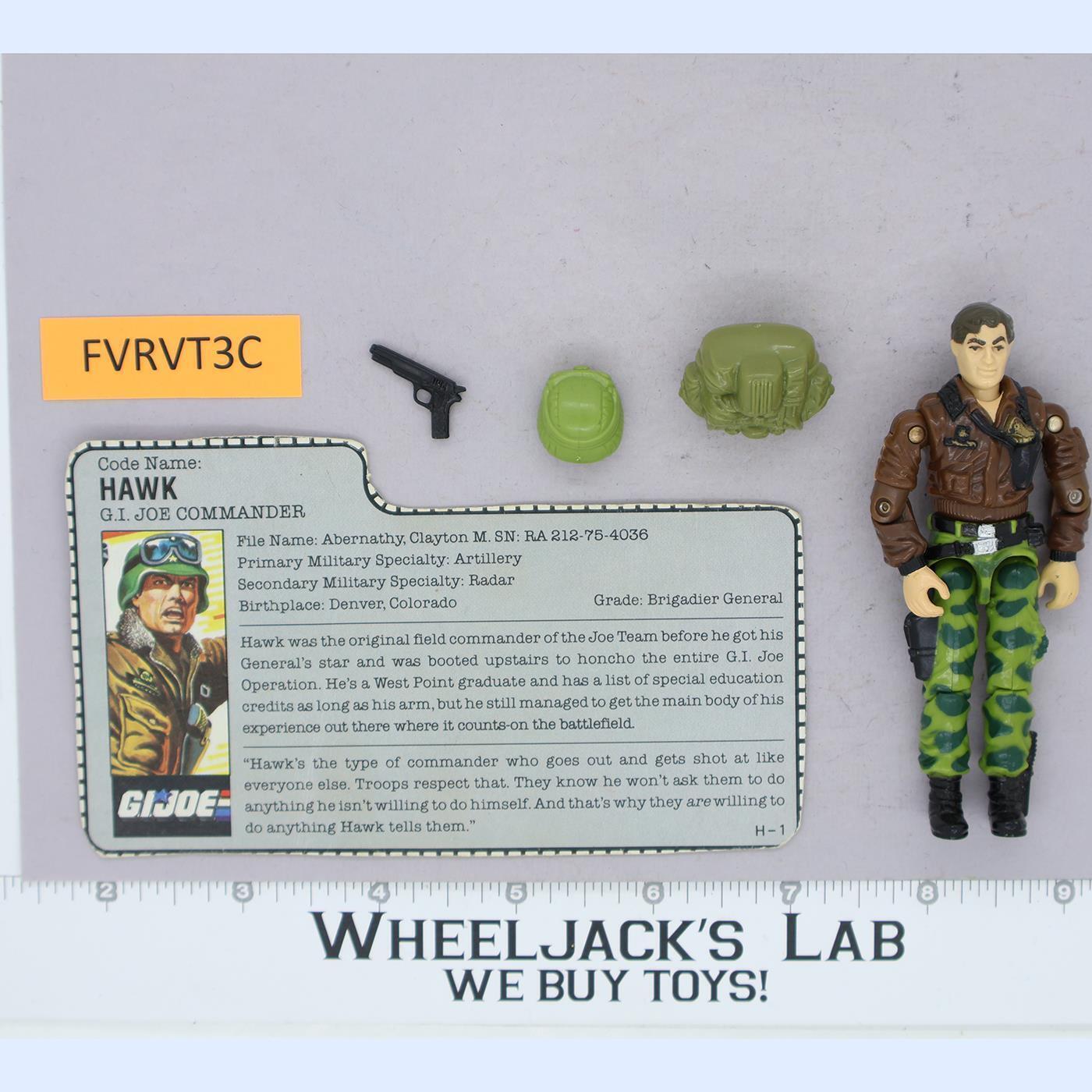 Hawk V2 100% Complete G.I. Joe 1986 Hasbro Vintage Action Figure ...