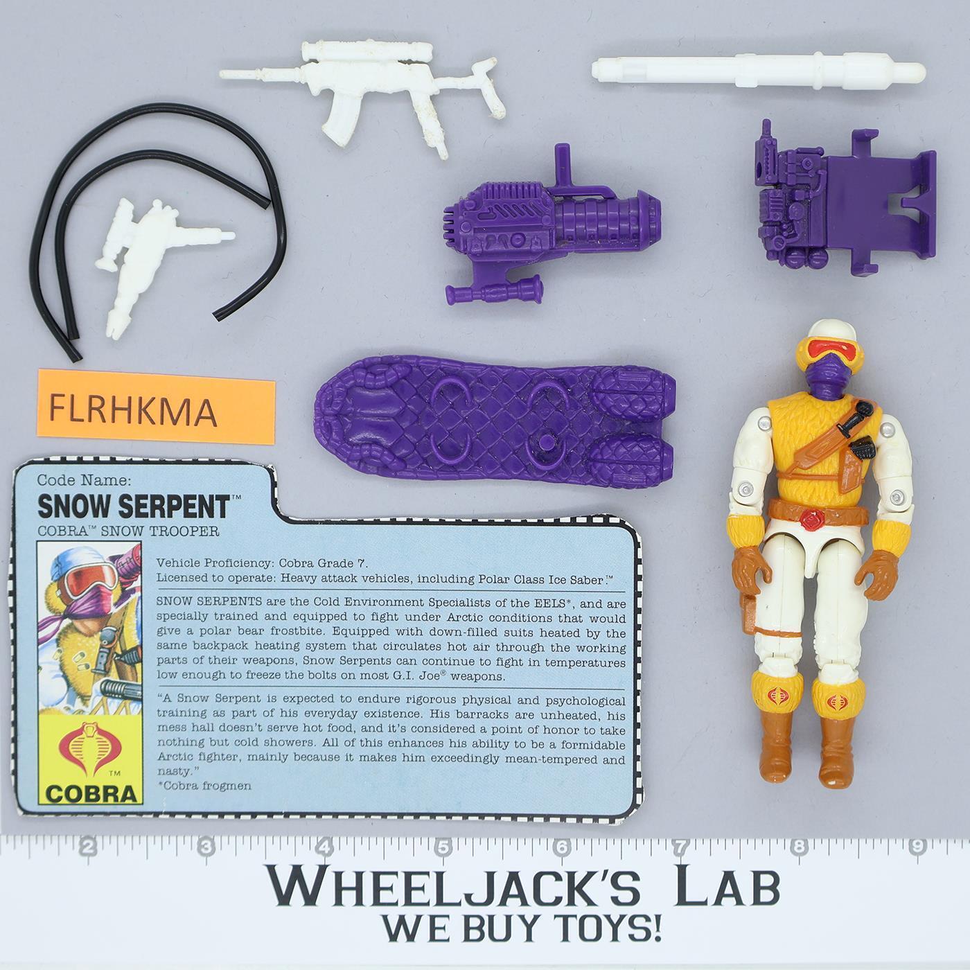 Snow Serpent V2 100% Complete G.I. Joe 1991 Hasbro Vintage Action ...