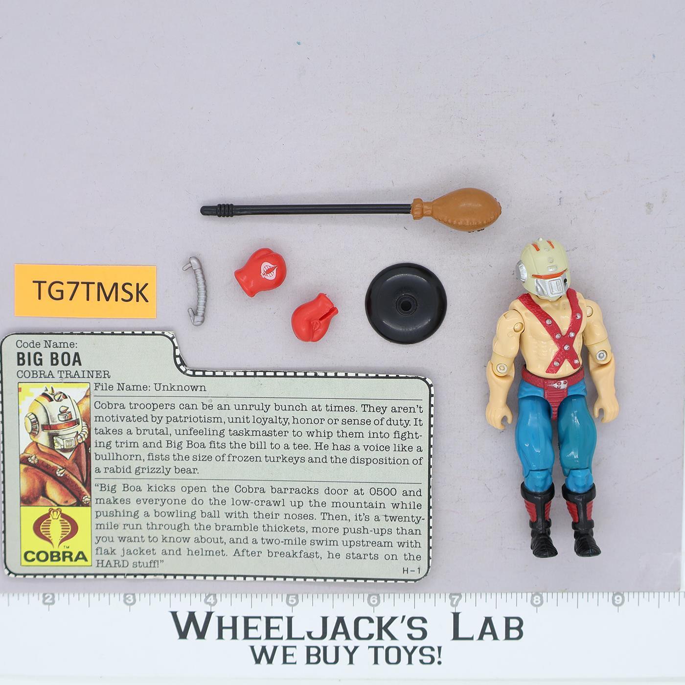 Big Boa V1 100% Complete G.I. Joe 1987 Hasbro Vintage Action Figure ...