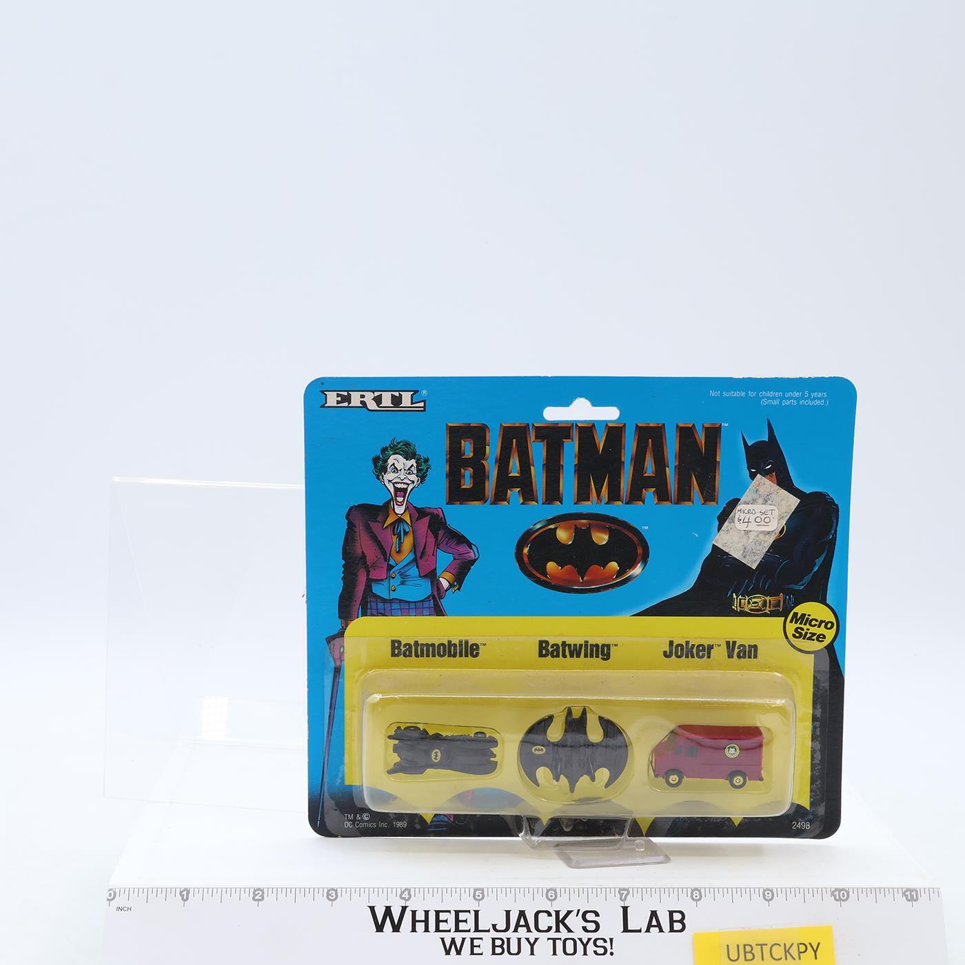 Micro Batmobile Batwing Joker Van BATMAN DC Comics Die Cast Metal 1989 ...