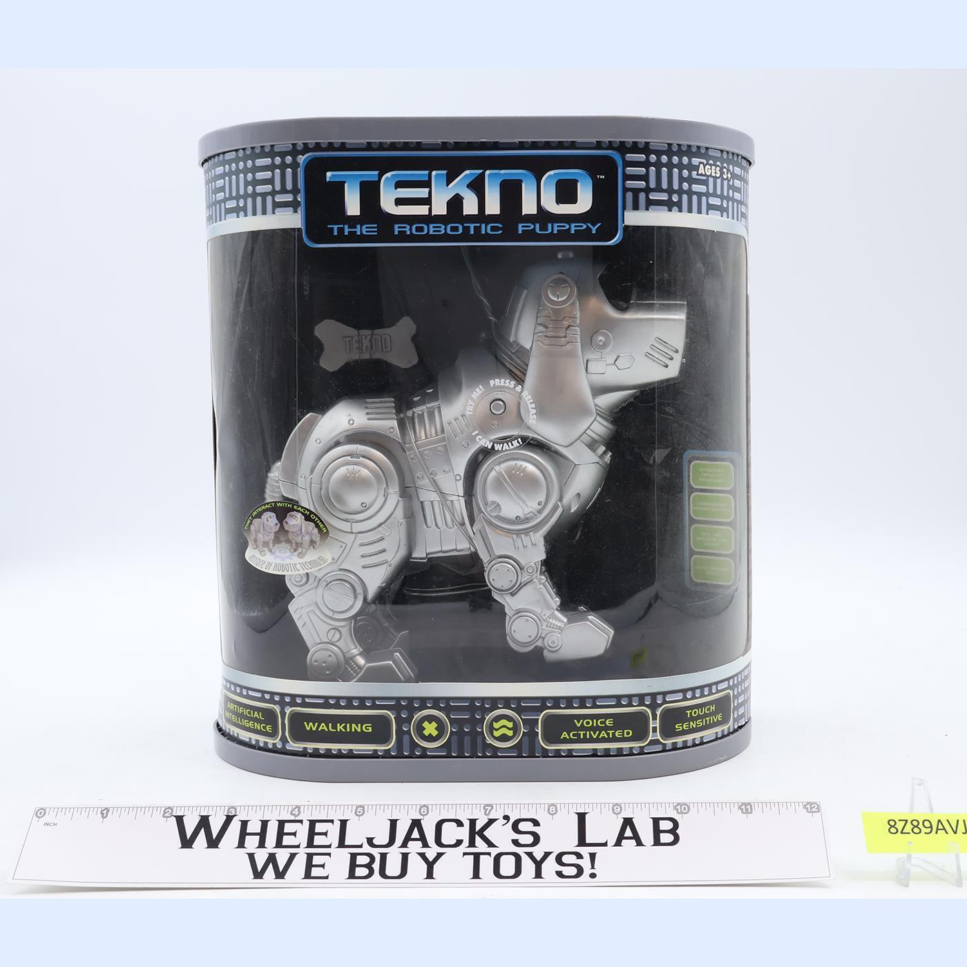 Tekno The Robotic Puppy Dog SILVER 2000 Manley Toy Quest NEW MISP ...