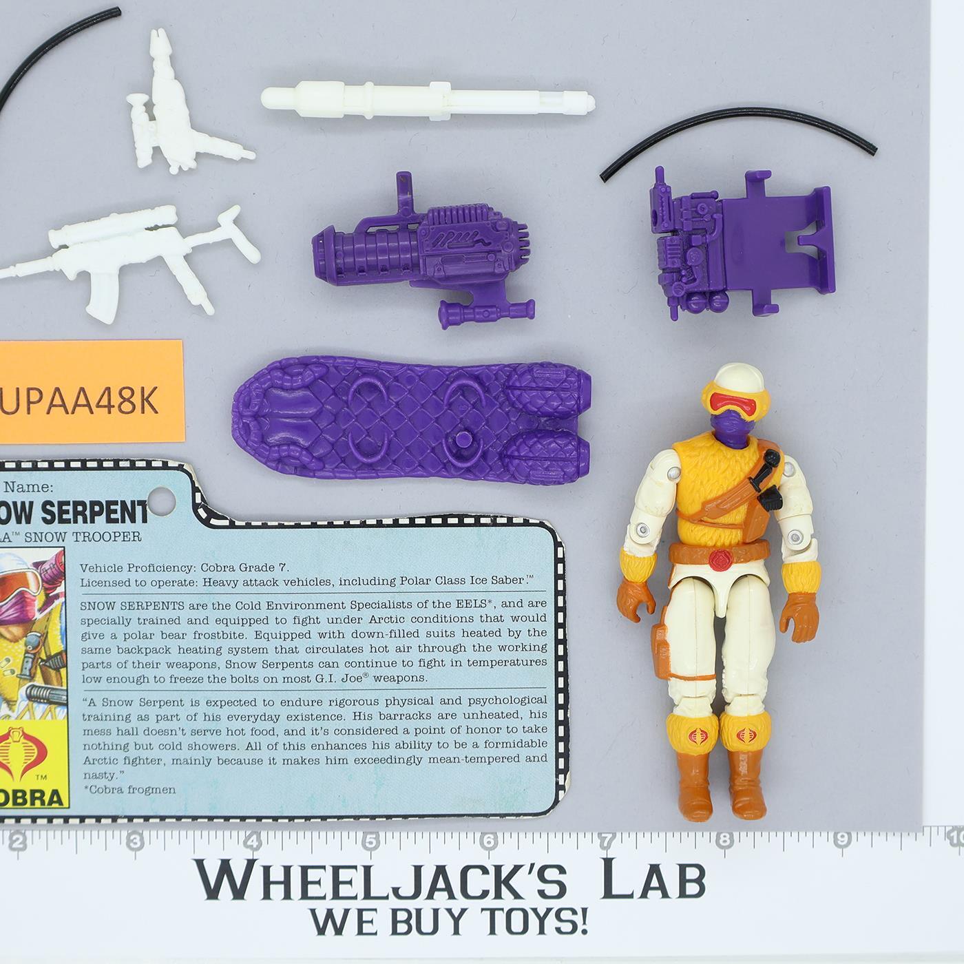 Snow Serpent V2 100% Complete G.I. Joe 1991 Hasbro Vintage Action ...