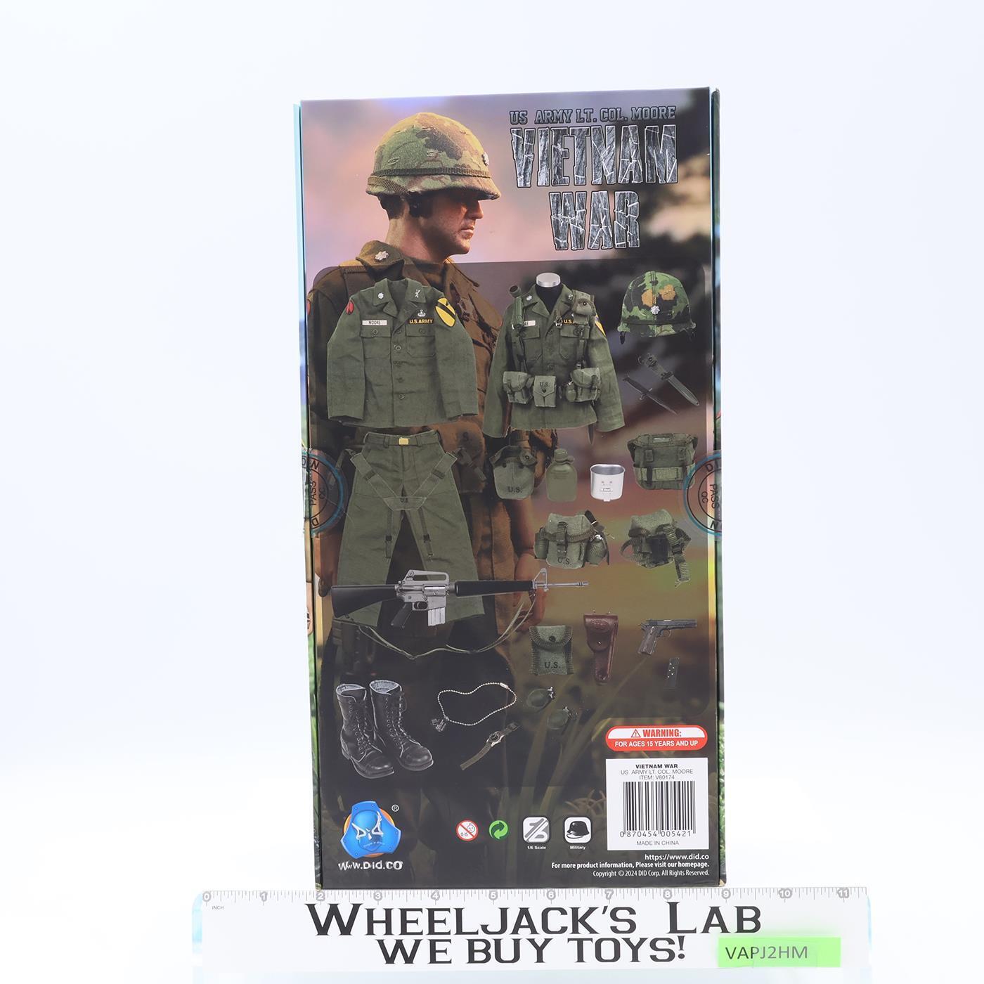 U.S. Army Lt. Col. Moore Vietnam War 2024 DID Corp. 12" Action Figure ...