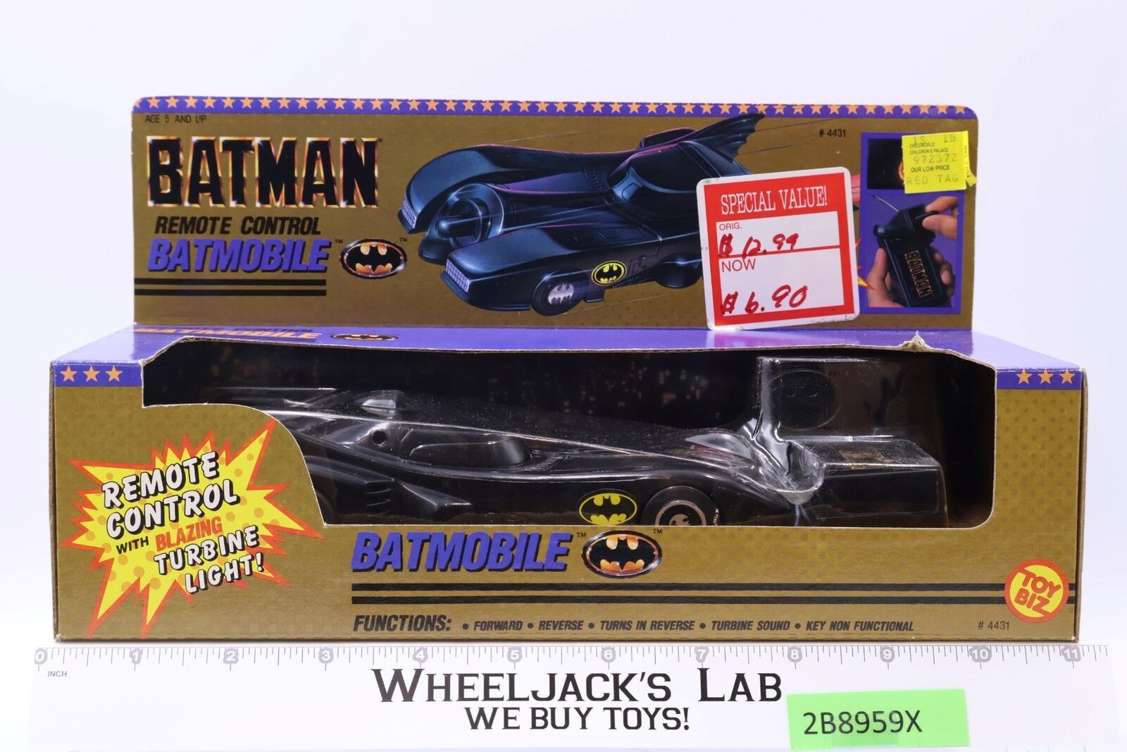 Remote Control Batmobile DC Comics Batman 1989 Toy Biz RC Car NEW ...