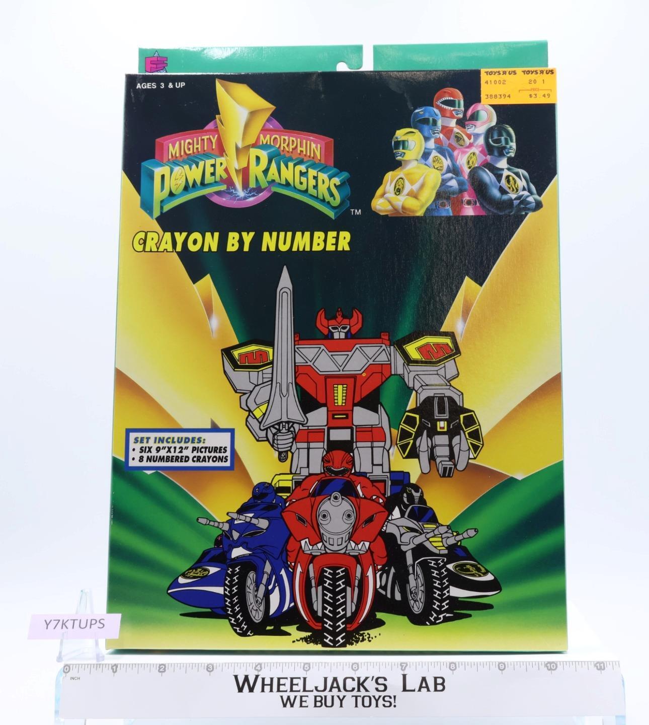 Crayon by Number Mighty Morphin Power Rangers 1994 Fasco LTD NEW SEALED ...