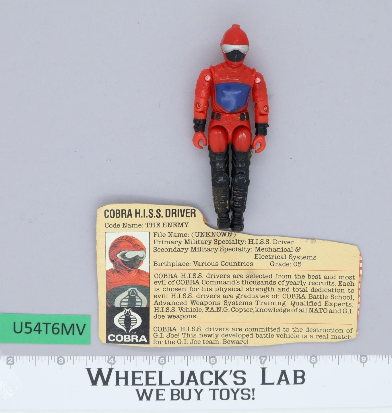 Cobra H.I.S.S. Driver V1 100% Complete G.I. Joe 1983 Hasbro Vintage ...