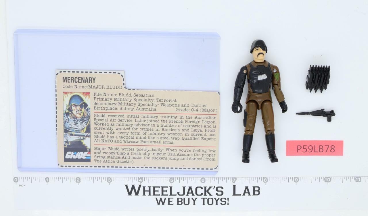 Major Bludd V1 100% Complete RED CARD BACK G.I. Joe Hasbro 1983 Vintage ...